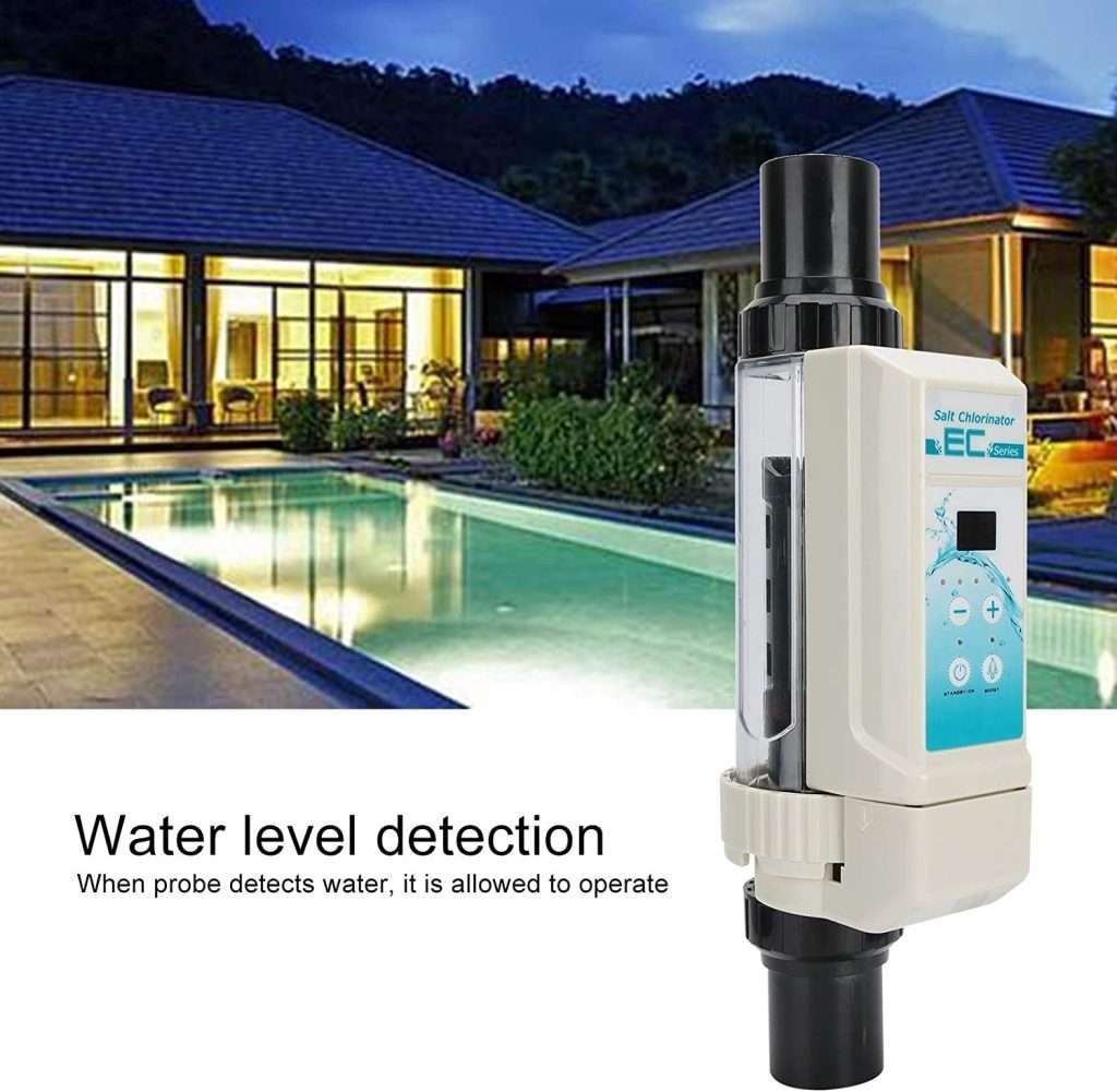 Saltwater Chlorinator, 12g/H Automatic Cleaning Salt Water Pool