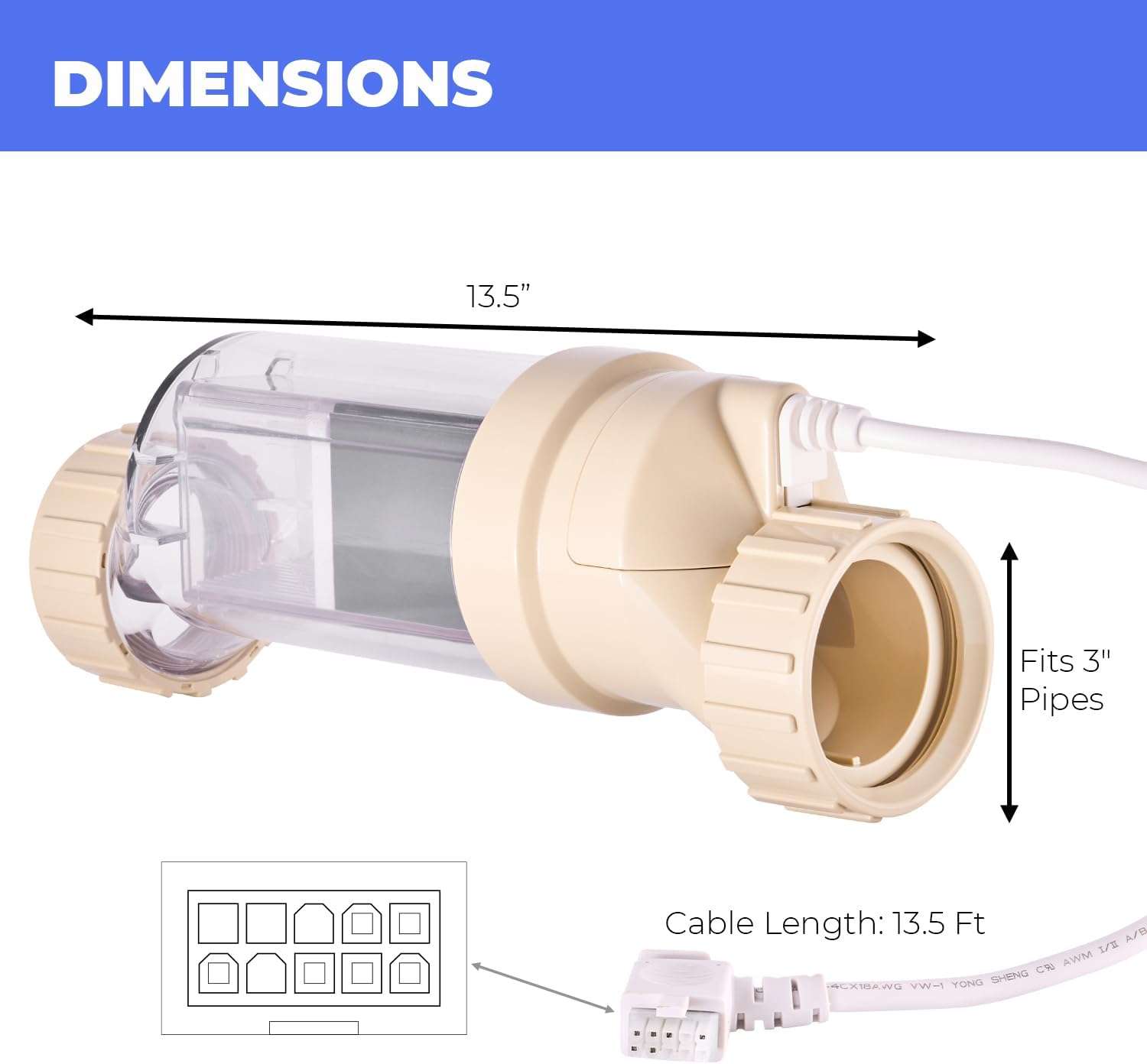 XtremepowerUS Replacement Salt Cell for Pool for Swimming Pool