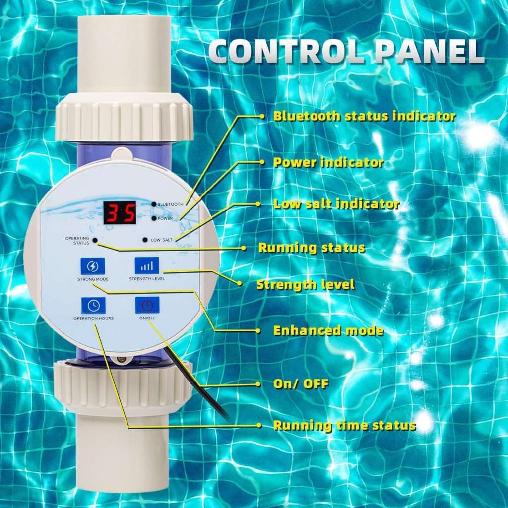 10g/h Salt Chlorine Generator with Mobile App Control