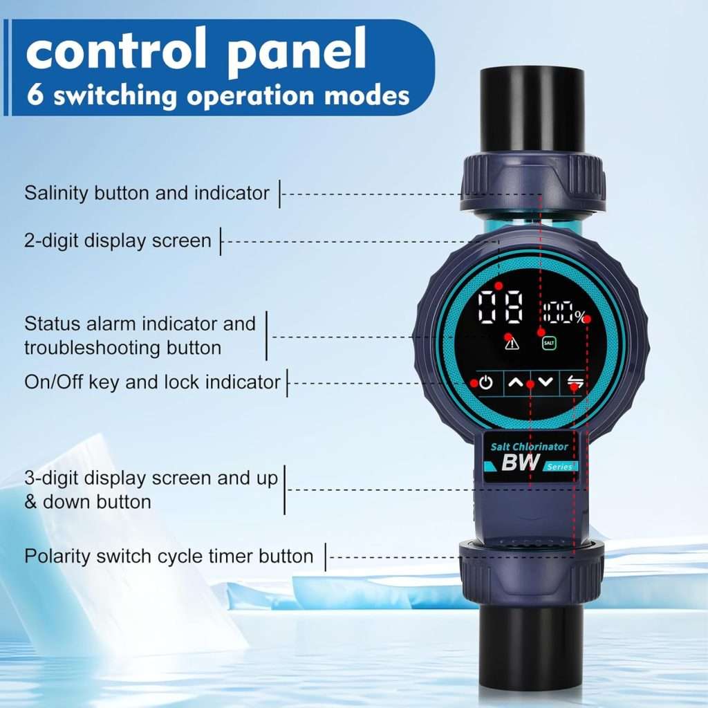 Smart Saltwater Chlorinator System for Above Ground Pool
