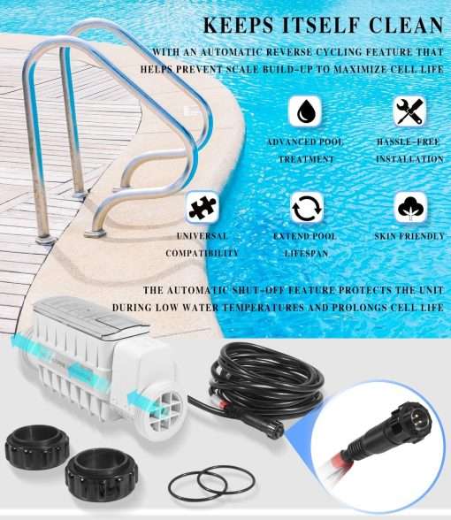520555 Salt Chlorine Generator Cell, Suitable for Pools
