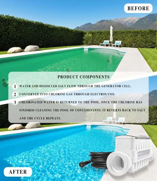 520555 Salt Chlorine Generator Cell, Suitable for Pools