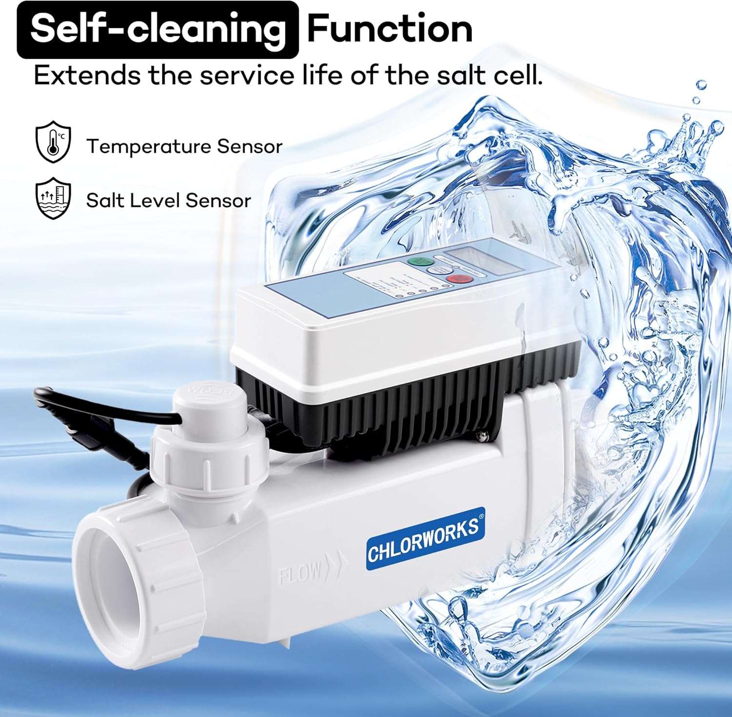 Salt Cell for Pool - Model No. CWPC60, Fit for Pentair Intellichlor