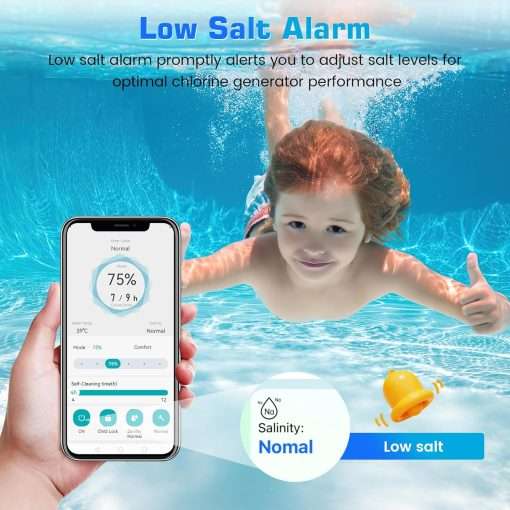 Smart Saltwater Pool Chlorinator System, Up to 21,100 Gallons