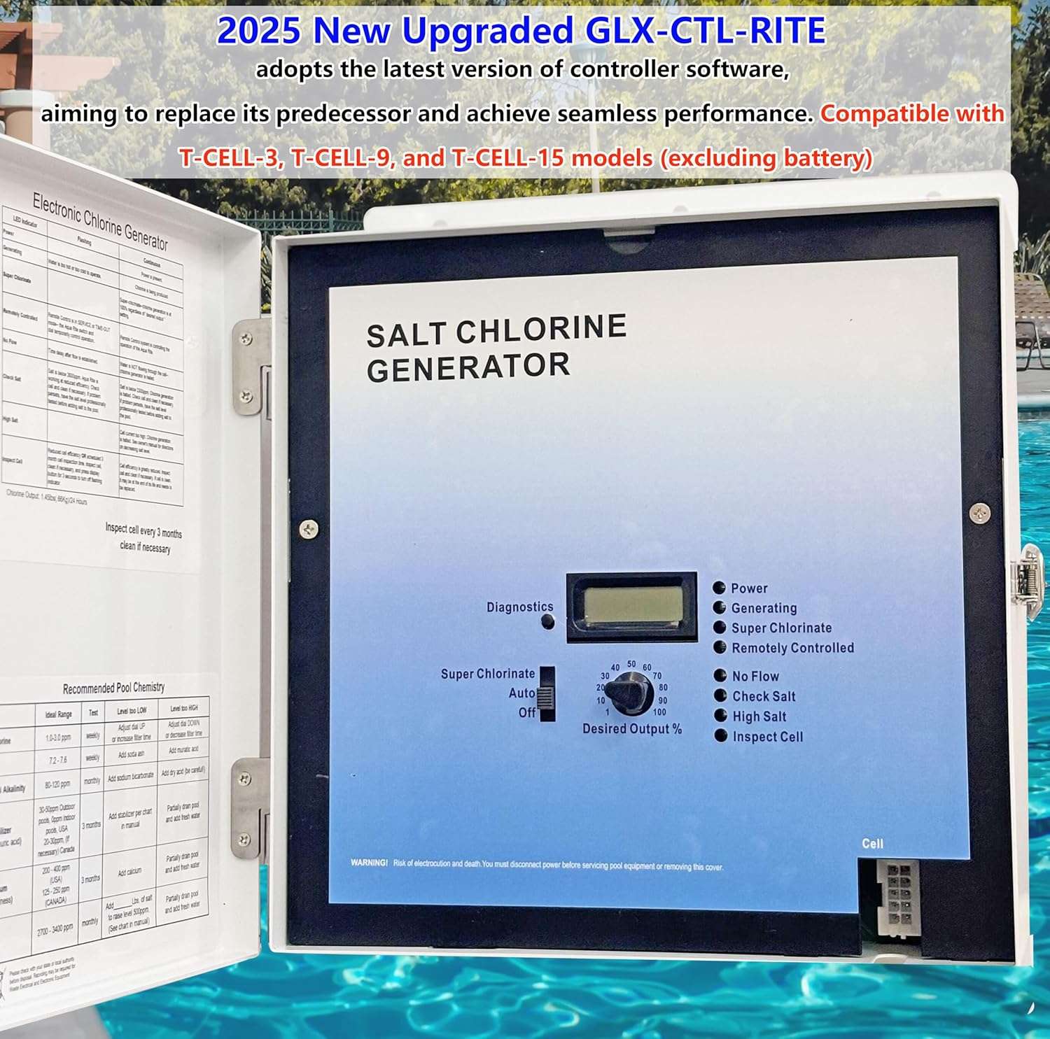 AQR Goldline Aqua Rite Electronic Salt Chlorine Generator