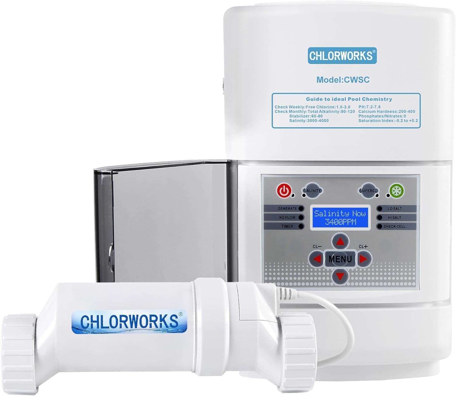 Salt Chlorine Generator for Swimming Pool – up to 40,000 Gallon