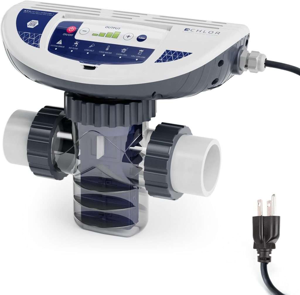 E-CHLOR Plug-in Salt Chlorine Generator for Pools up to 32,000