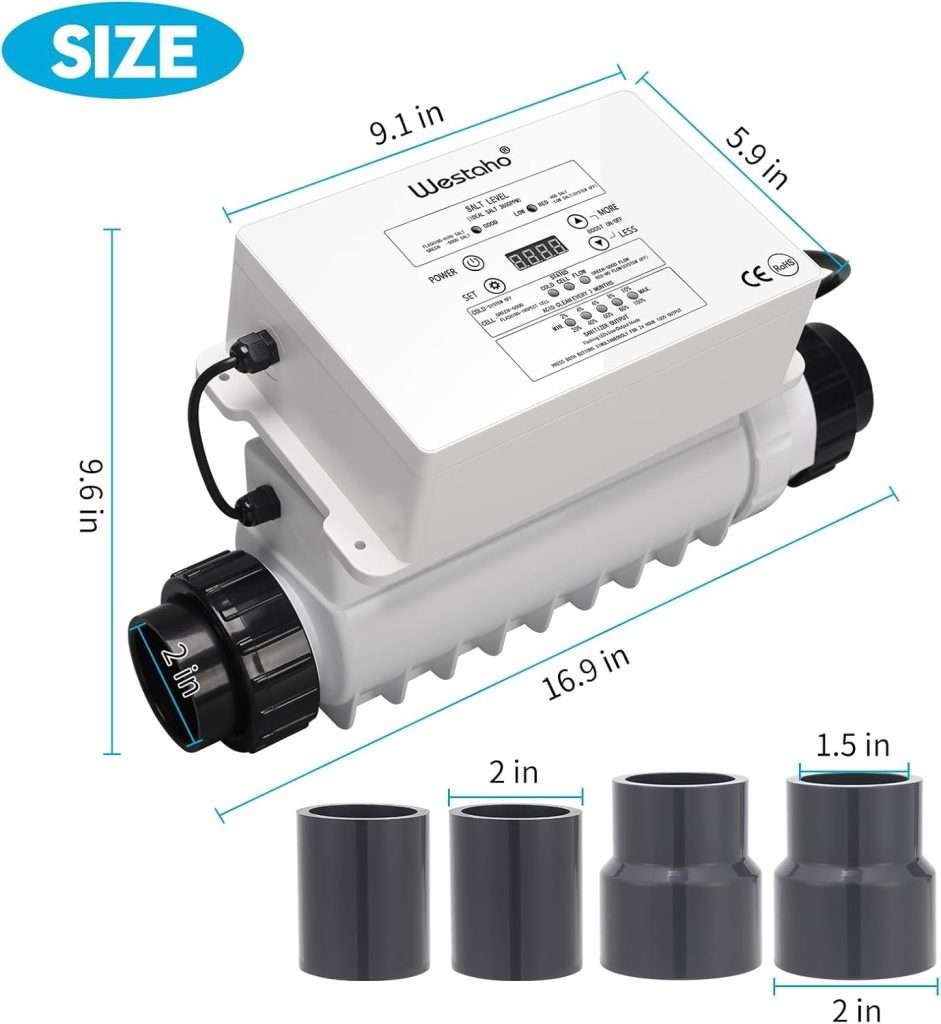 Westaho Pool Salt System for Inground Pools up to 40,000 Gallons