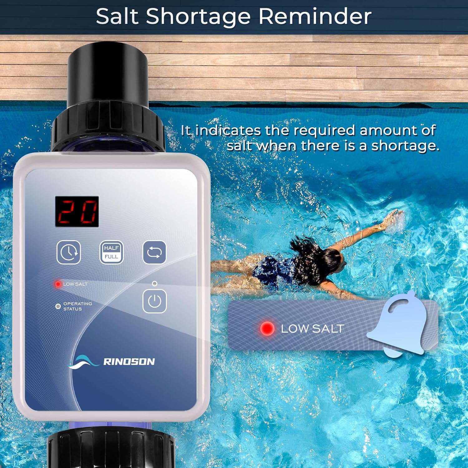Saltwater Pool Chlorinator System for Above Ground Pools