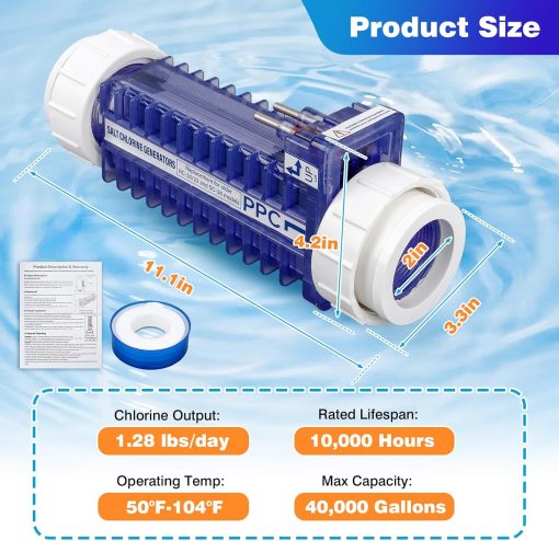 PPC1 Salt Cell for Autopilot Pool Pilot Digital Chlorine Generator